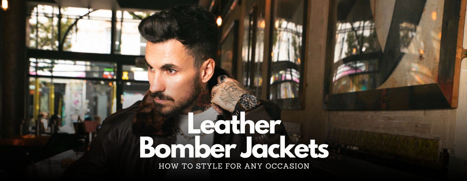 How to Style a Leather Bomber Jacket for Any Occasion – Upperclass Fashions