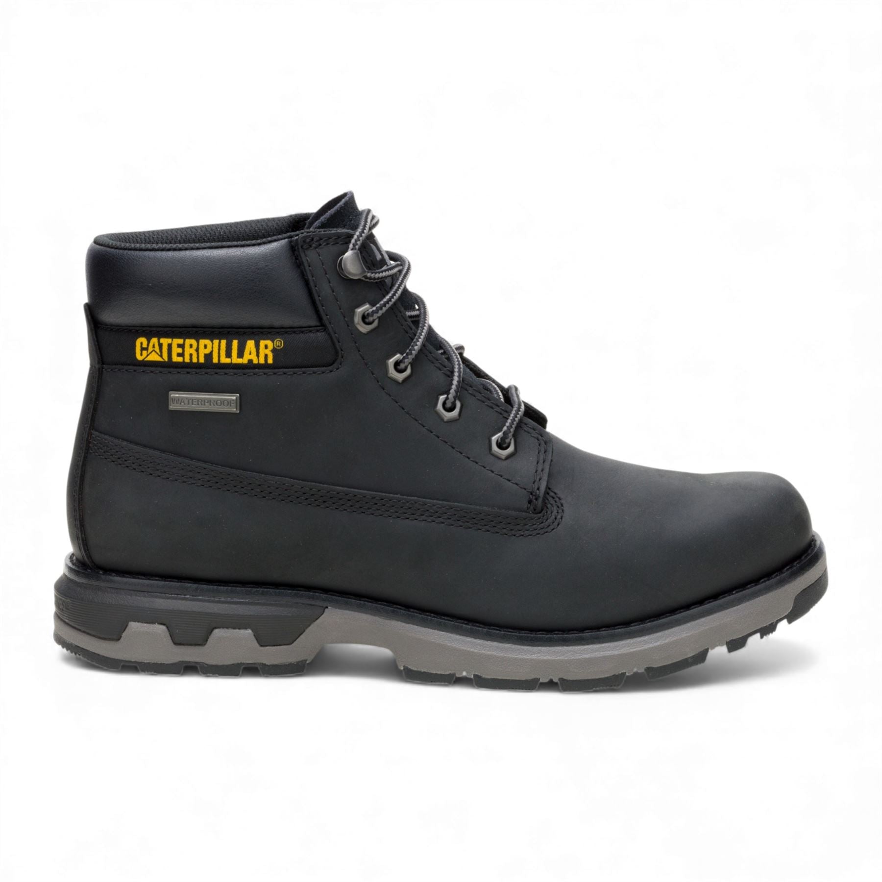 Caterpillar (CAT) Men's Pursue Black Leather Everyday Work Hiking Ankl ...